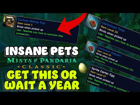 Get some of these pets NOW! Overpowered Pet Comps in MoP Classic