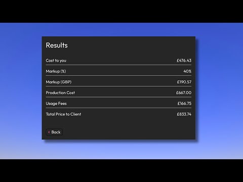 Illustration Pricing Calculator Walkthrough