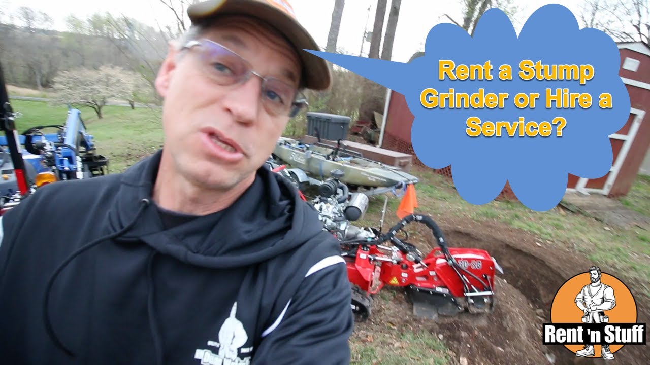 Stump Grinding Cost - Rent or Service?