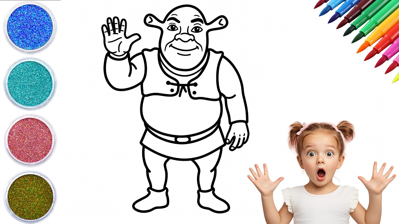 How to Draw Shrek Easy Step by Step for Kids