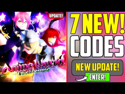 7 {NEW} UPDATE - ANIME WORLD TOWER DEFENSE ROBLOX 2023 - ANIME WORLD CODES⚠️