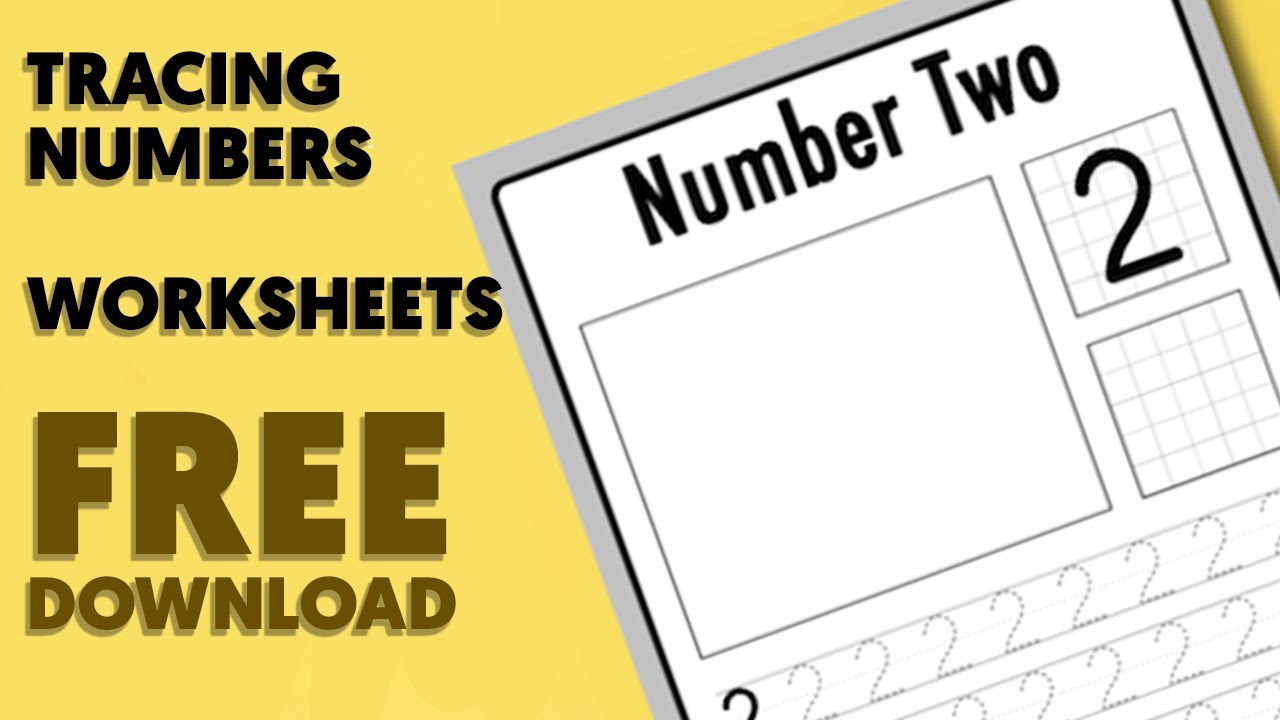 Tracing Numbers Worksheets (FULL PACK HERE)