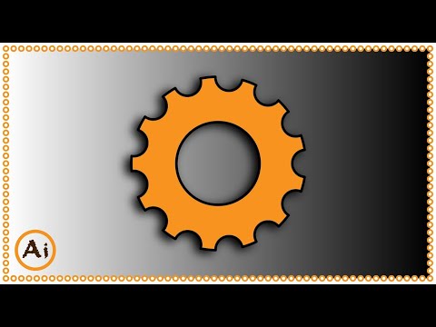 how to create gear icon in adobe illustrator cc