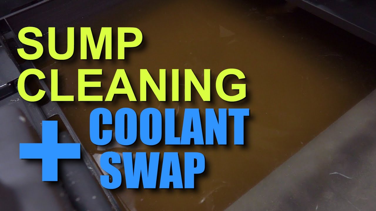 How to clean a CNC machine and Replace the Coolant!