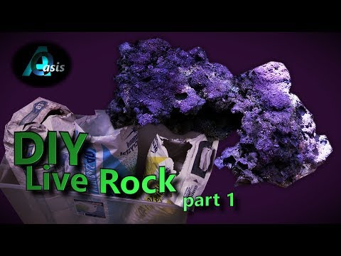 How to Make REEF LIVE ROCK- DIY Live Rock - BEST How to Video!... PART 1