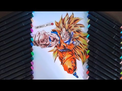 Dibujando a Goku Ssj 3 Estilo Legends - Chirodicles Arts