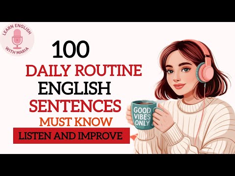 Daily Routine 100 English Phrases You Must Know ||Improve English Fluency ||Listen and Speak#english