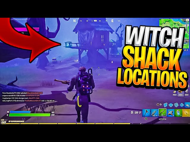 Fortnite: Witch Shack locations
