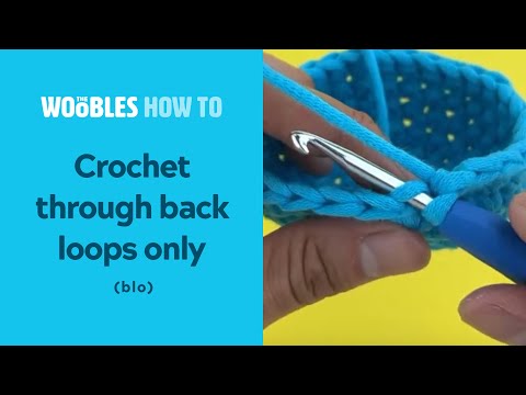 How to crochet through the back loops only (beginner tutorial)