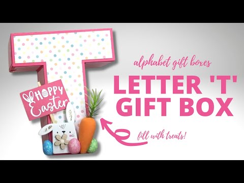DIY Letter T Gift Box Design | Personalised Packaging ideas!