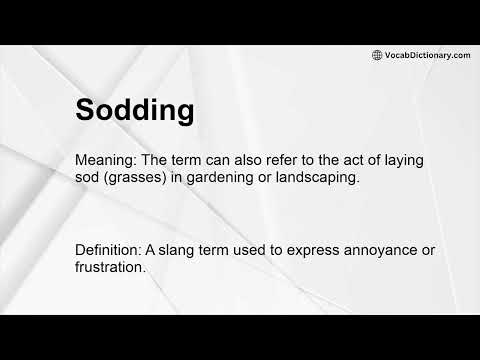 Sodding Meaning
