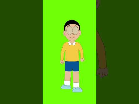 Nobita Green Screen 💥💥💥 || Copyright Free Character || Abode Animate Cc 2023