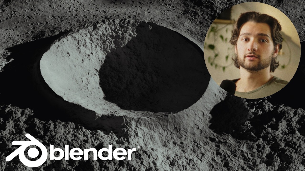Create a Realistic Procedural Moon Surface in Blender | Geometry Nodes Tutorial
