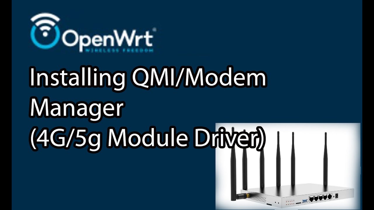 Install QMI/Modem Manager Openwrt WG3526/WG1608