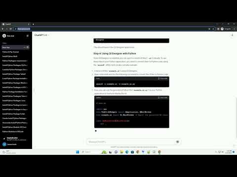 install qt designer python