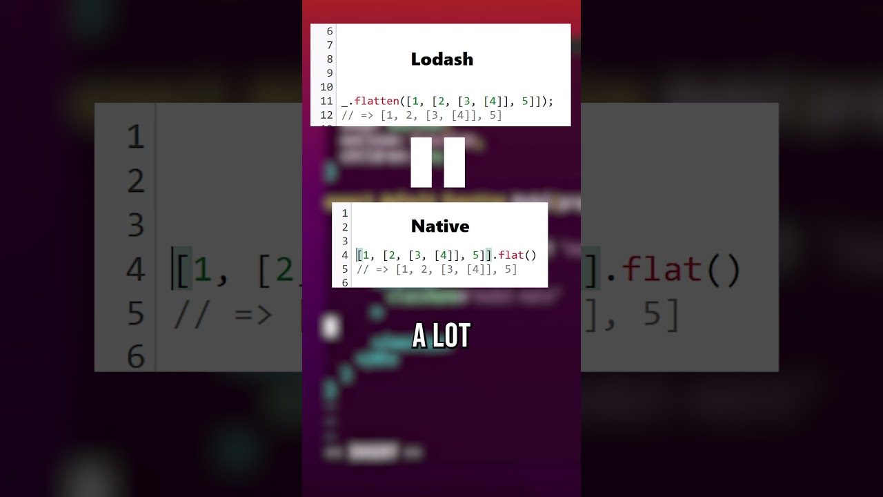 I hate having too many dependencies so I am getting rid of lodash