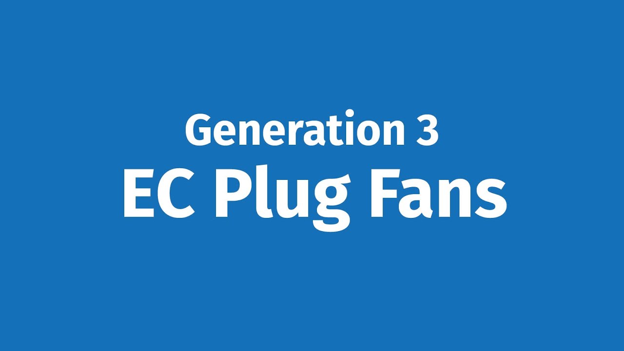 Product Features: E-Series Revolution EC Plug Fans