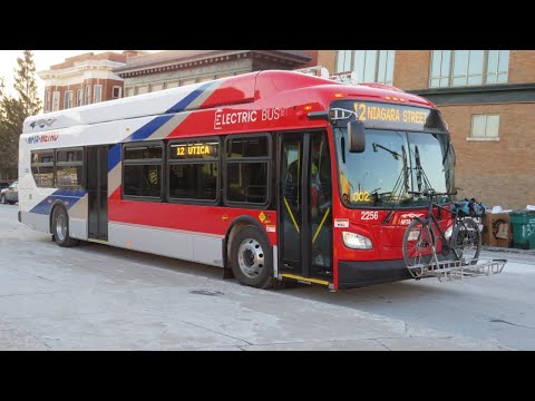[WORLD PREMIERE] NFTA METRO RIDE ROUTE 12 INBOUND BUS 2256 -  2022 NEW FLYER XE40