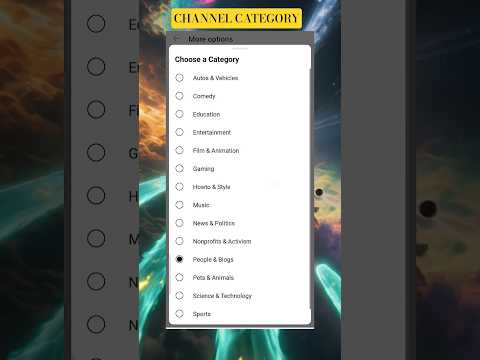 Channel Ki Category Kaise Change Kare!!How To Change Youtube Channel Category?#youtubeshorts#shorts