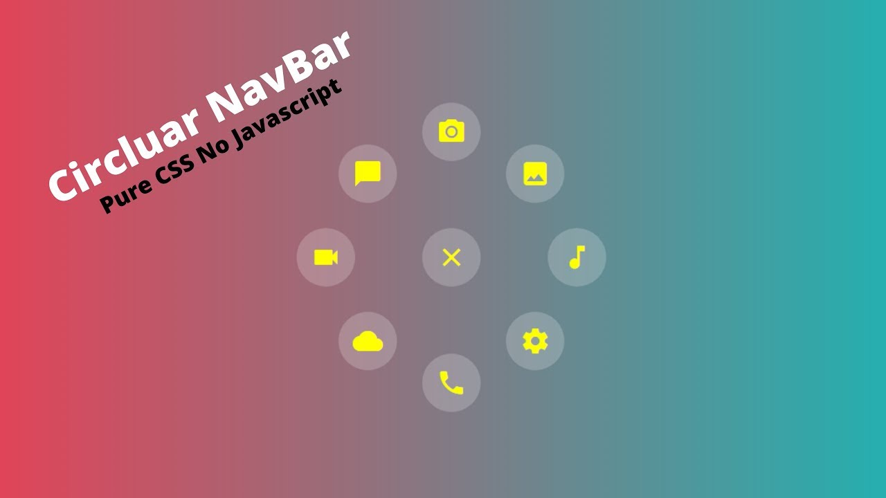 How To Create A Circular Navigation Bar Using Just HTML And CSS