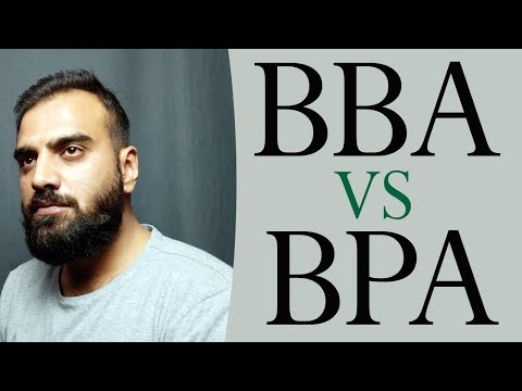 BBA VS BPA difference between both degrees