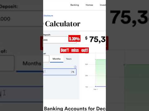 Best CD Interest Rates : 5.30% interest - Don't Miss Out #investing #savings #money