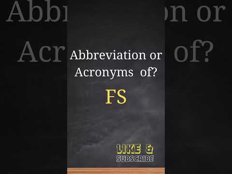 Did you know the acronyms of FS #fs #file #system #filesystem #abbrevations #gkquestions