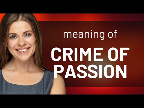 Understanding "Crime of Passion": Unraveling the Emotional Turmoil