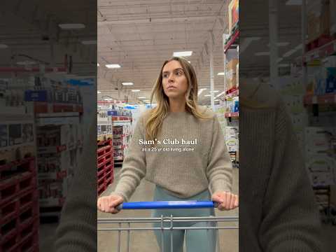 sams club haul as a solo girl living alone in nashville #groceryhaul