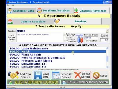 Customer Maintenance Screen - Part 1