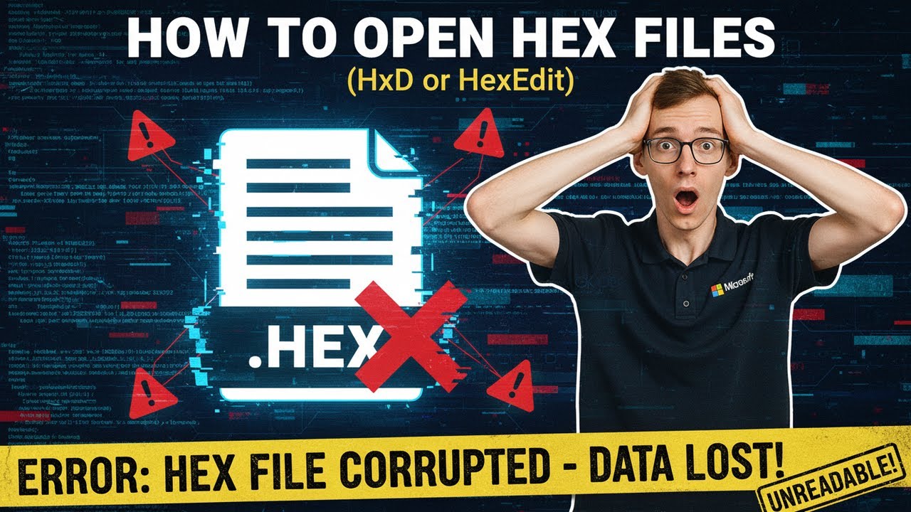 Opening HEX Files (HxD or HexEdit)