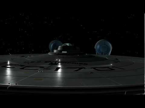Enterprise (2009) flyby animation — Scifi-Meshes.com