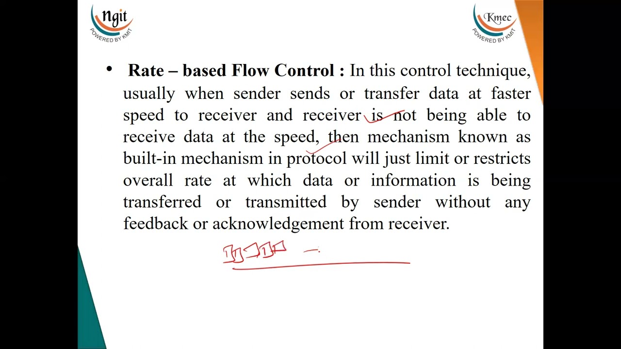 2.4 Flow Control and Error Control