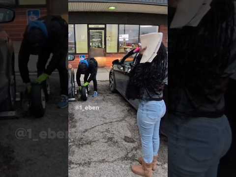 BMV REPO???? she think its a game #repo #license #towlife #towtruck #tow #goat ????
