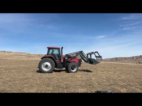 Case IH MX200 Tractor w/ Quicke Q990 Loader and Maxi Grapple Bucket ...