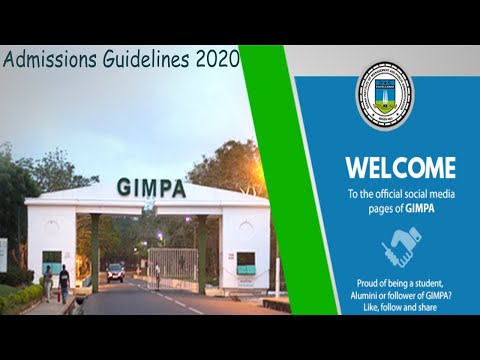 Admission Tips GIMPA, WASSCE 2020