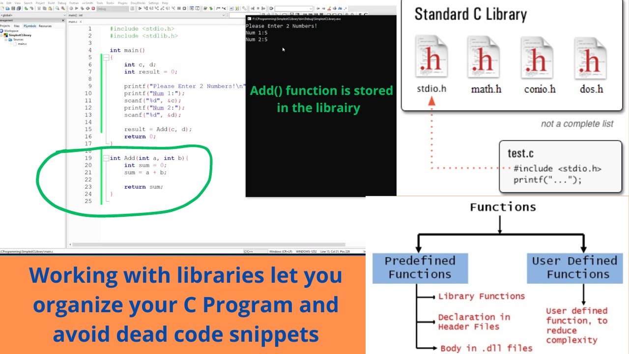 How to Create a simple C Programming Library.
