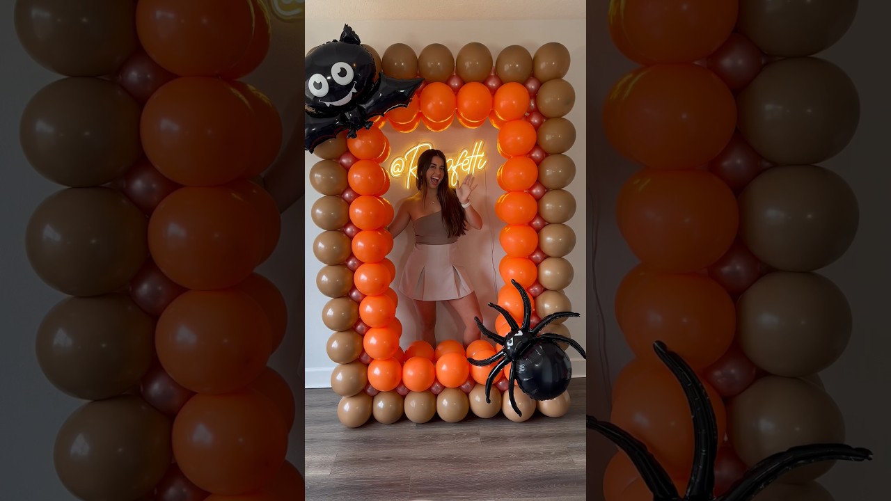 Halloween balloon decoration. Halloween party decor. Easy Halloween party decoration. Halloween 🎃👻
