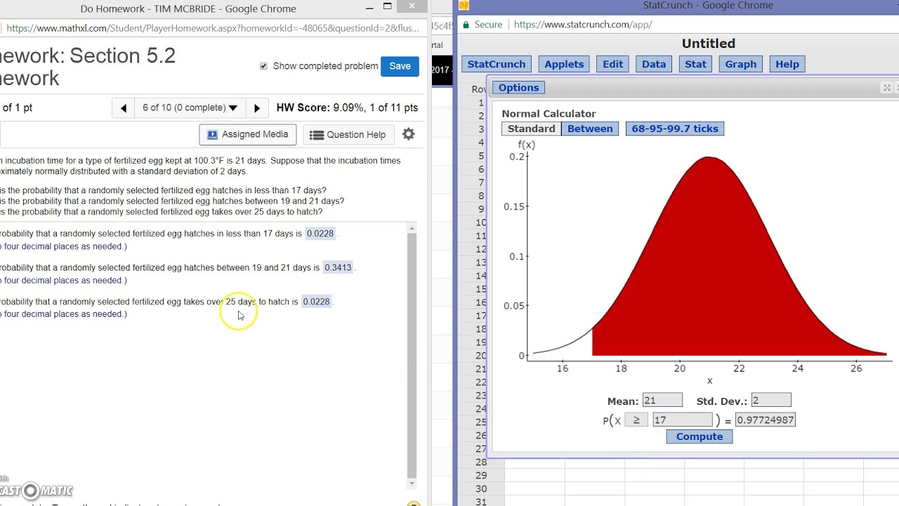 5-2   Finding Probabilities Under the Normal Curve