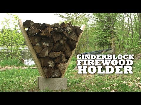 DIY Cinder Block Firewood Holder | Buffett Stickers