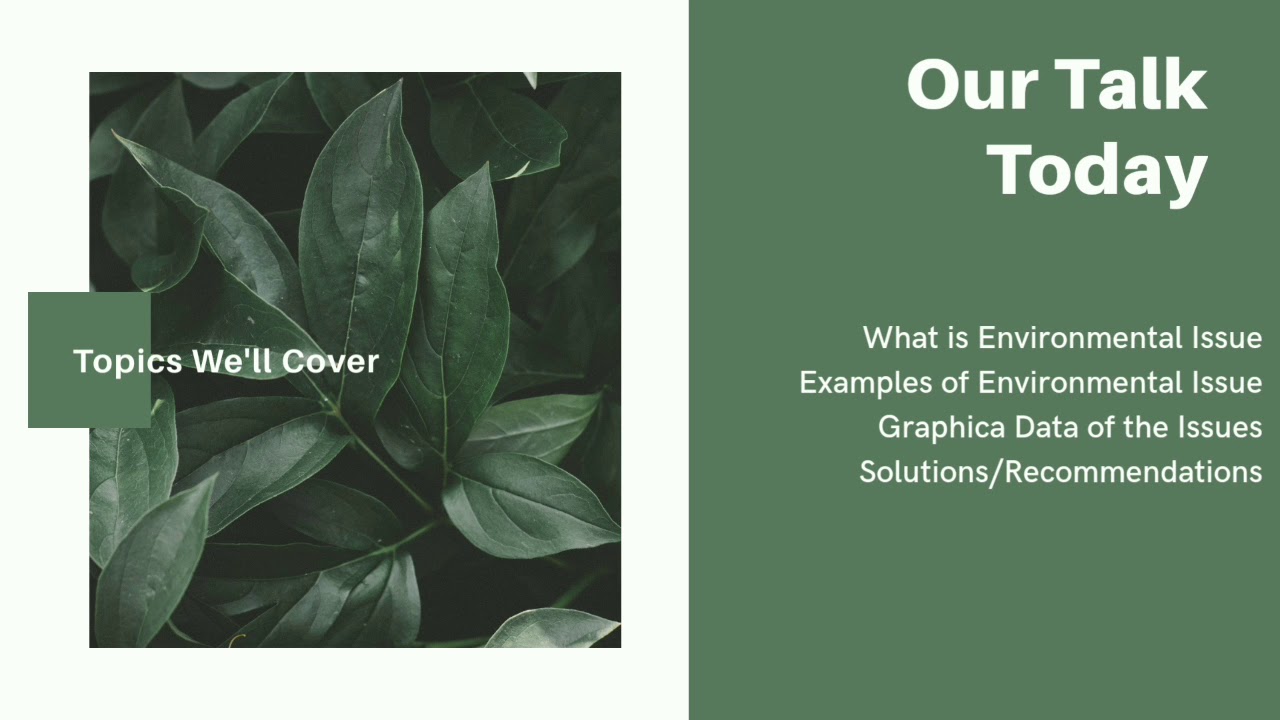 Infographics Of Environmental Issues