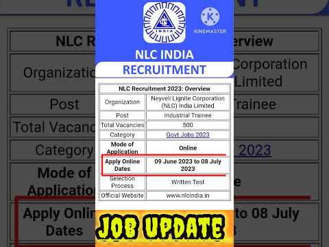 nlc recruitment 2023//#nlc #viral #ytshorts #latest #ytstudio #reels #jobupdate #shortvideo #job