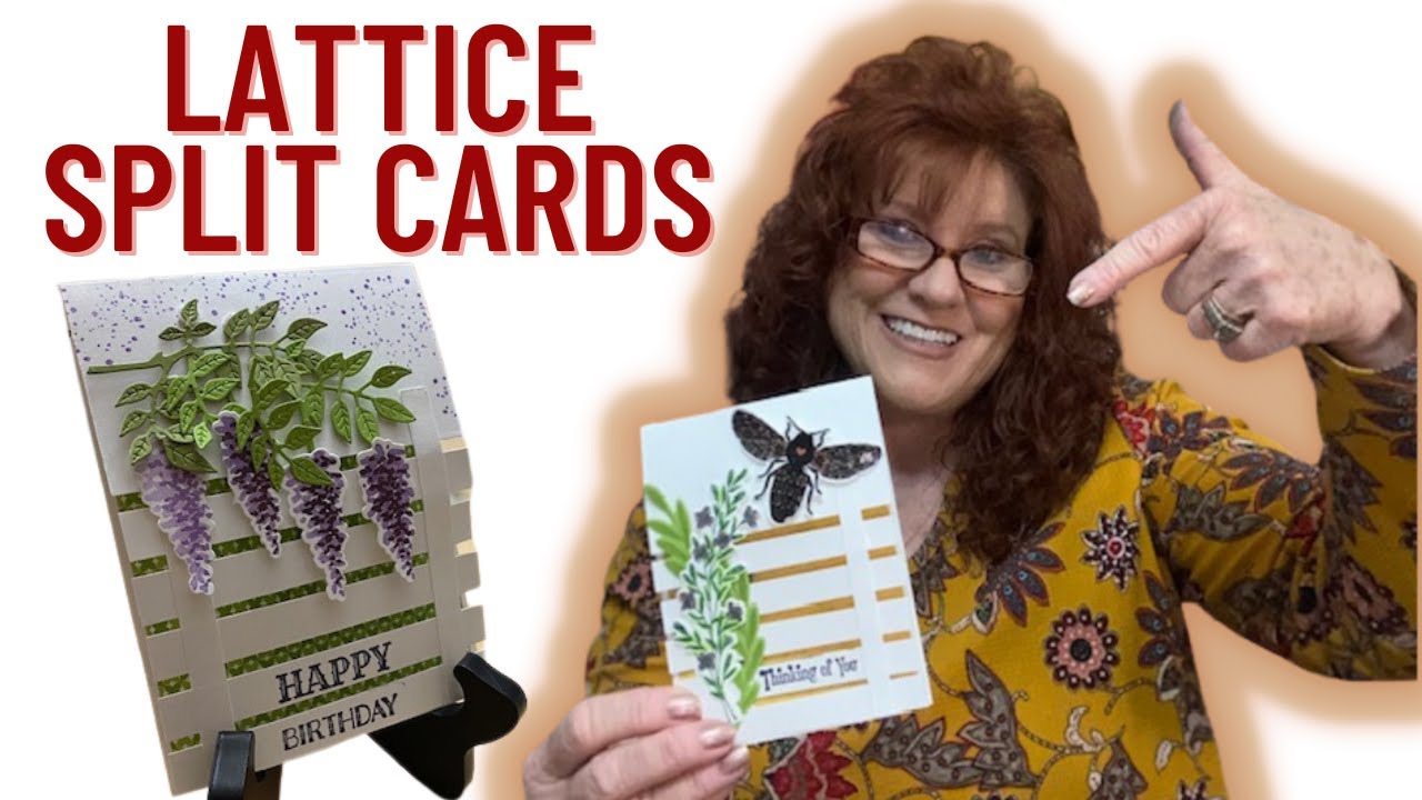 Lattice Split Card Tutorial: I've made it EASY for You!!