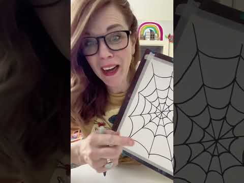 Neurographic Spider Web #artforanxiety #easyart