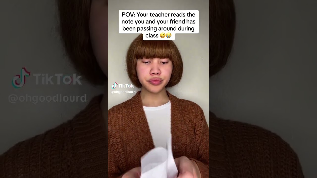 Lourd Asprec - POV: Your teacher reads the note you and your friend has been passing around in class
