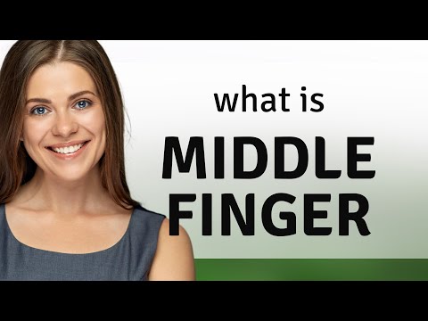 Middle finger — what is MIDDLE FINGER definition