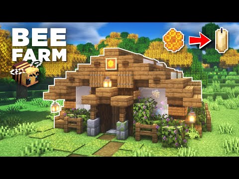 Bee Farm Tutorial | How to make a Honeycomb Farm | Minecraft 1.17