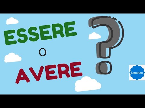 Italian Verb Essere and Avere (indicativo Presente)