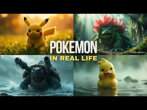 Pokemon In Real Life Created by AI, So Realistic