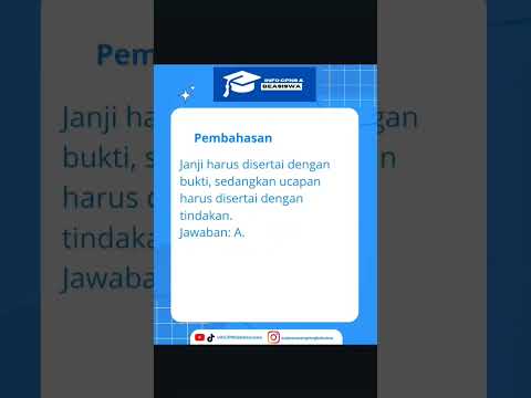TIU CPNS, Padanan kata dari JANJI : BUKTI adalah?#soalcpns #cpns #tiucpns #skdcpns